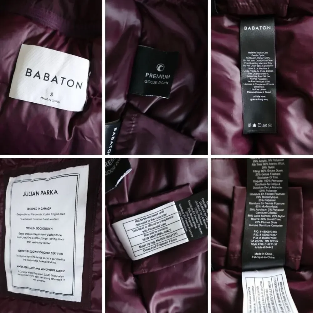 Aritzia | Jackets & Coats | Aritzia Babaton Size S Julian Parka Goose ...